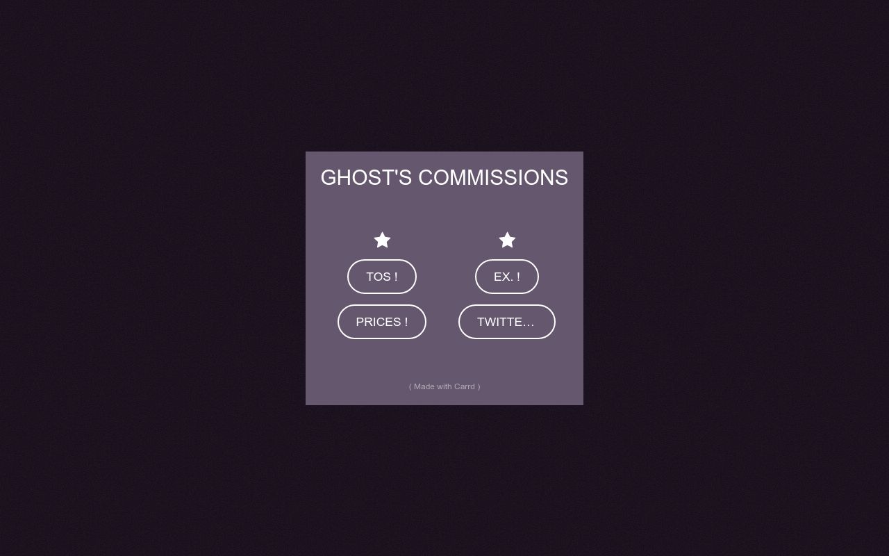 ghost's commissions